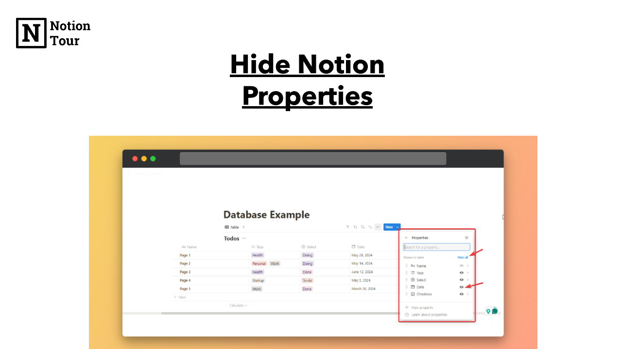 Notion Recurring Tasks Complete Tutorial Notion Tour
