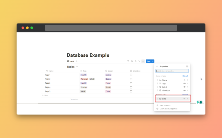 How to Hide Notion Properties in Simple Steps - Notion Tour