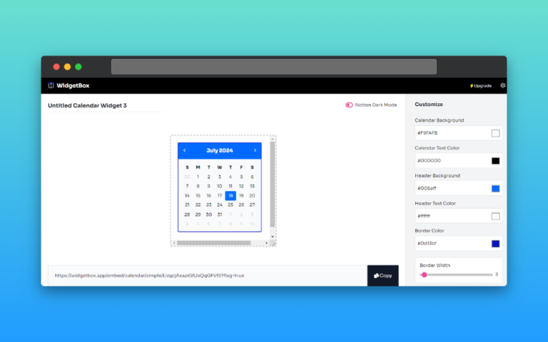 How to Add a Calendar Widget in Notion (With Free Widgets) - Notion Tour