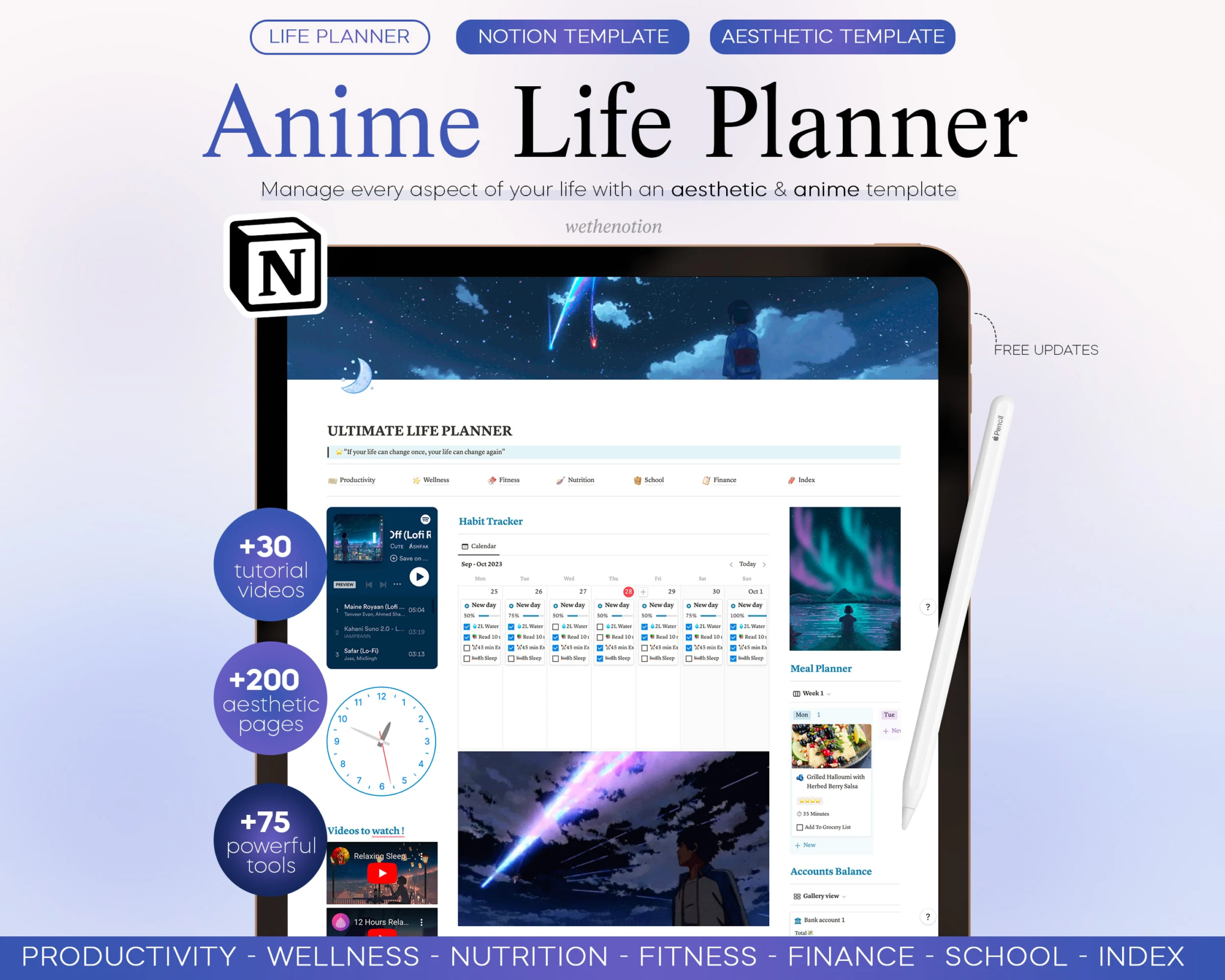 16 Best Anime Themed Notion templates - Our Picks - Notion Tour
