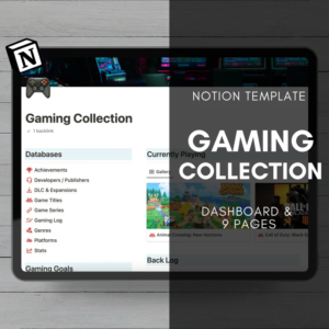 8 Best Notion Template For Gaming - Our Picks - Notion Tour