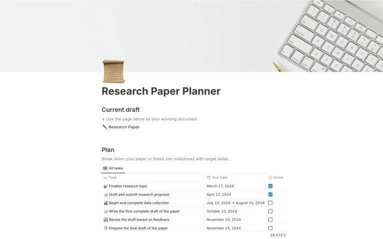 10 Best Notion Academy Research Template - Our Picks - Notion Tour