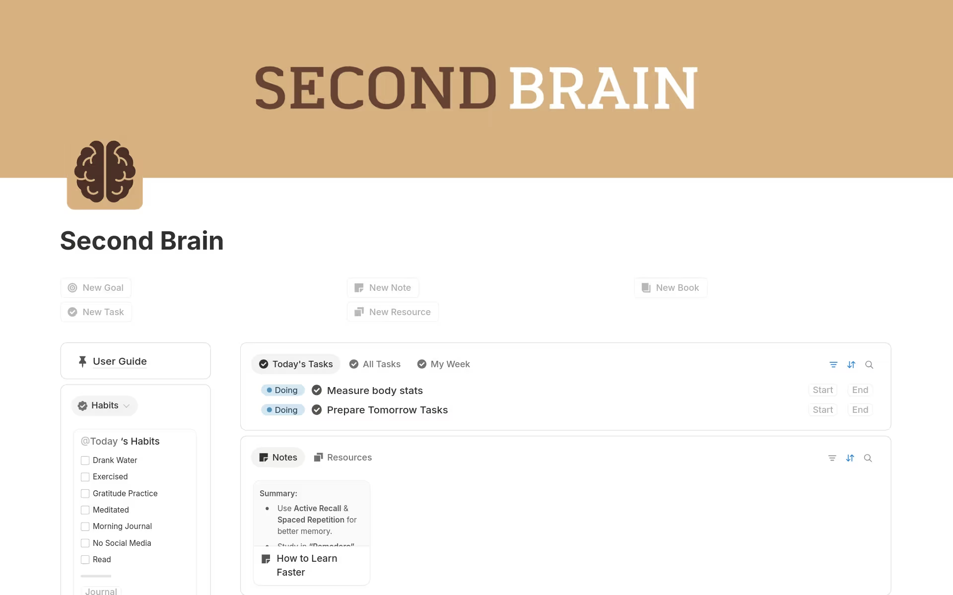 10 Free Notion Second Brain Templates - Our Picks - Notion Tour